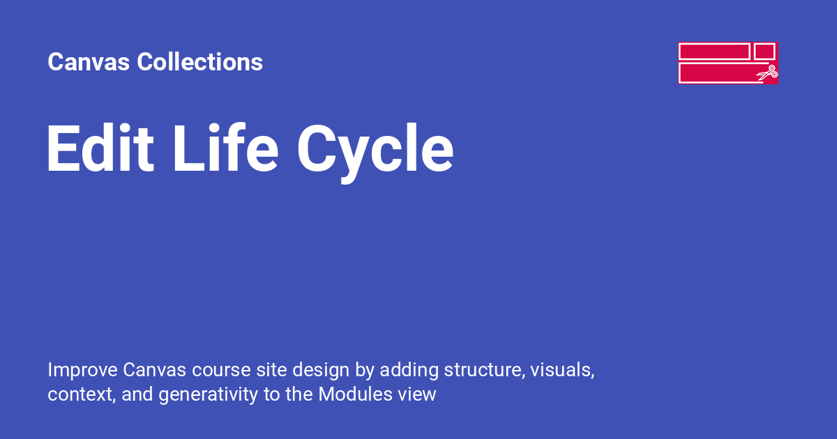 Edit Life Cycle - Canvas Collections